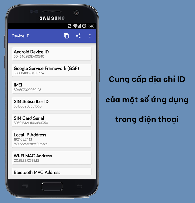 Ứng dụng Device ID- Cung cấp địa chỉ ID cho điện Thoại Android | Link ...