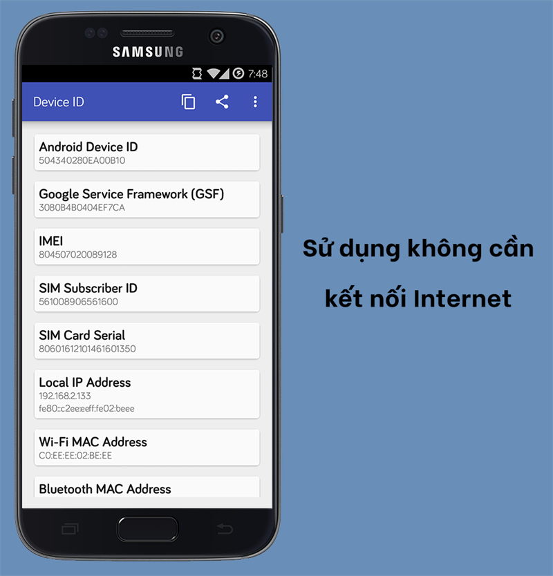 Ứng dụng Device ID- Cung cấp địa chỉ ID cho điện Thoại Android | Link ...