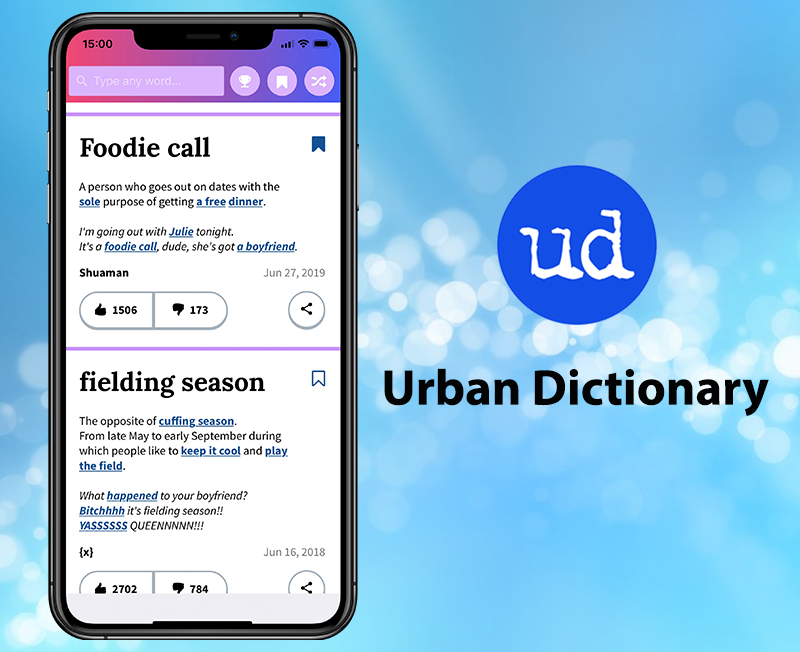 Ứng dụng Urban Dictionary - Từ điển tiếng lóng trong tiếng Anh