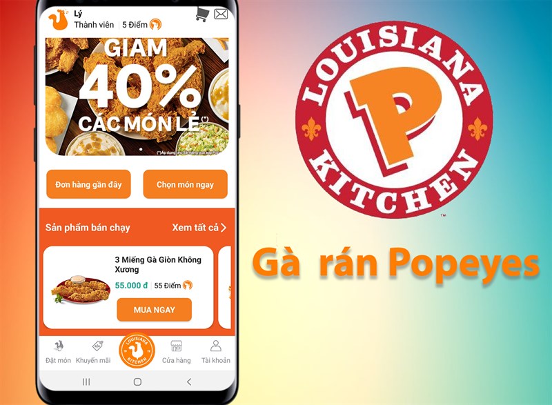 Ứng dụng Gà rán Popeyes - Đặt Gà rán Popeyes tại nhà | Link tải free ...
