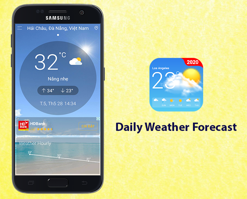 Ứng dụng Daily Weather Forecast - Dự báo thời tiết hàng ngày