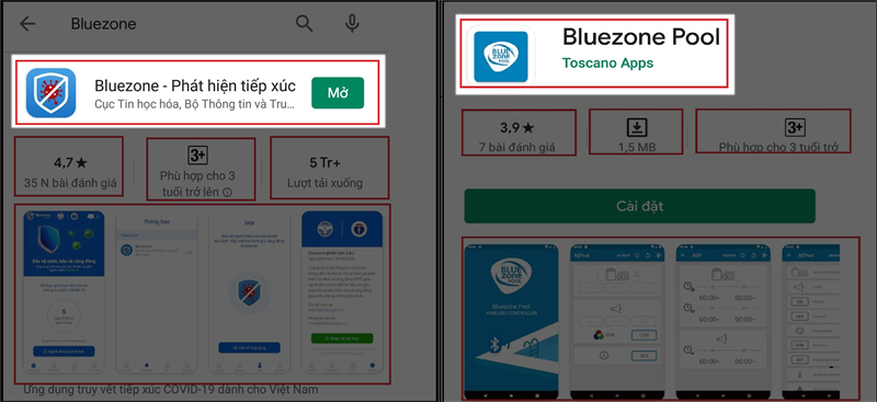 Cách phân biệt ứng dụng Bluezone thật, giả, theo dõi nhiễm Covid-19