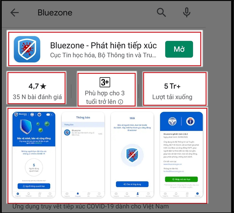 Cách phân biệt ứng dụng Bluezone thật, giả, theo dõi người nhiễm Covid