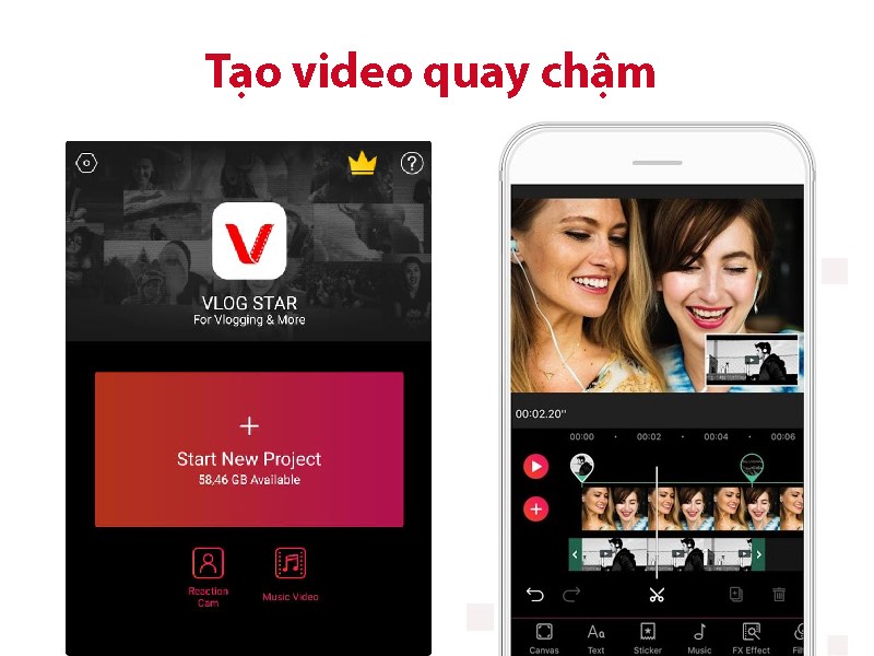 Vlog Star: Ứng dụng chỉnh sửa, cắt ghép ảnh, chèn nhạc vào video clip