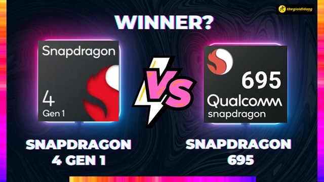 So sánh Snapdragon 4 Gen 1 vs Snapdragon 695, tân binh gục ngã