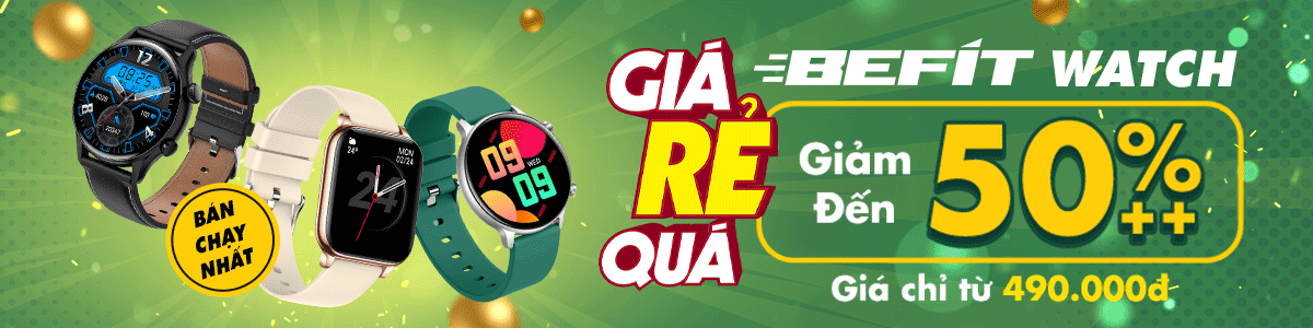 Đồng hồ thông minh đo nhịp tim befit giá rẻ, chính hãng 04/2023 ...