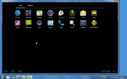Windows-Android chạy Android 4.0 trong môi trường Windows