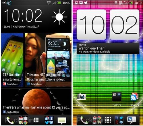 Sense 5.0 (trái) và Sense 4+ (phải)