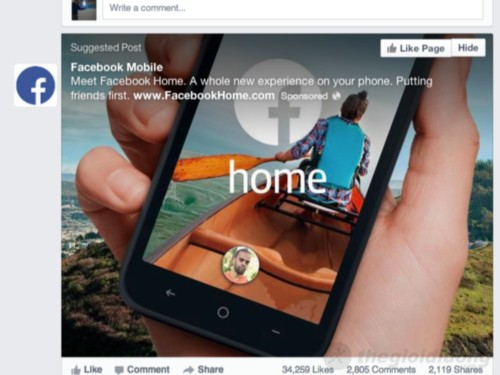 Facebook Home đã hỗ trợ cho mọi quốc gia trên thế giới