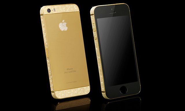 iPhone 5S "sang chảnh" mạ vàng 24K xấp xỉ 3000 USD