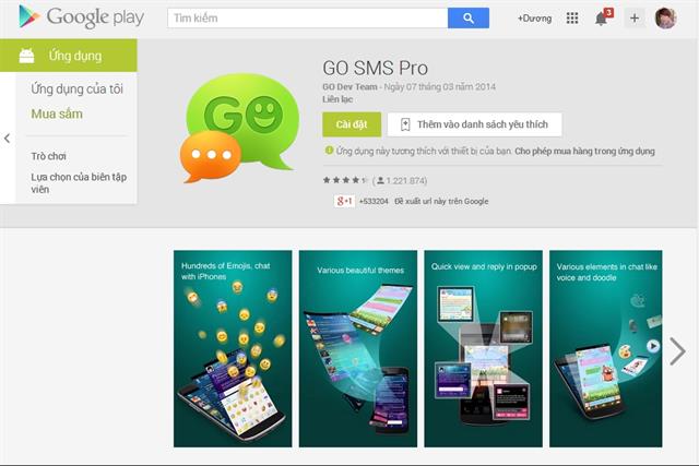 "Đổi gió" cho giao diện SMS nhàm chán trên Android