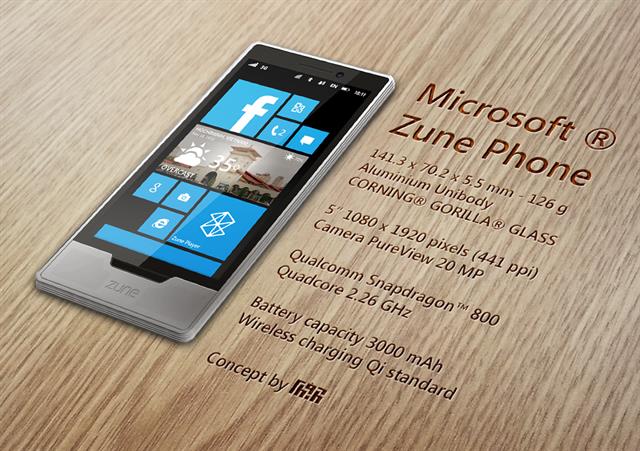 Mẫu smartphone Microsoft Zune siêu mỏng từ tác giả người Việ