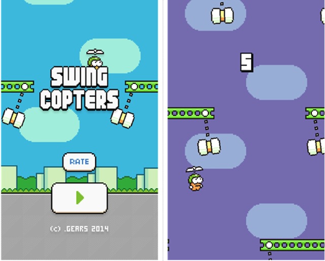 Game ức chế Swing Copters có bản Windows Phone?