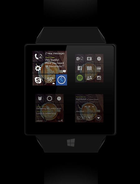 Smartwatch Windows Phone tuyệt đẹp trong bản thiết kế mới