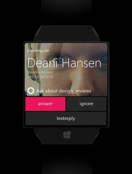 Smartwatch Windows Phone tuyệt đẹp trong bản thiết kế mới