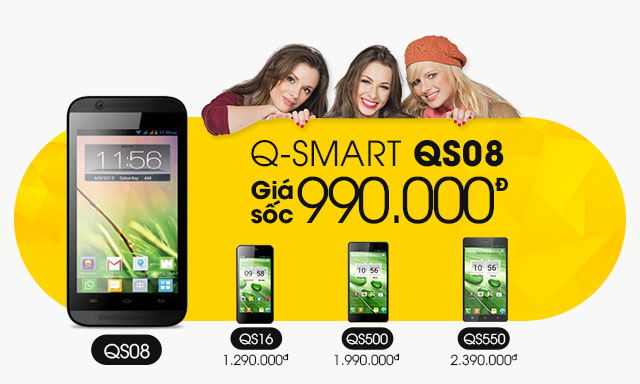 Q-Smart QS08 Giá Sốc Chỉ 990.000đ