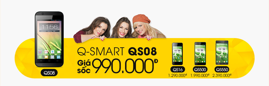 Q-Smart QS08 Giá Sốc Chỉ 990.000đ