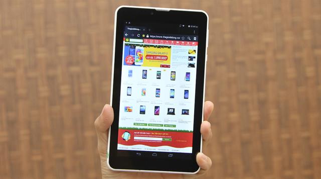 Trên tay KingCom Firepad Terra, máy tính bảng 2 SIM giá cực