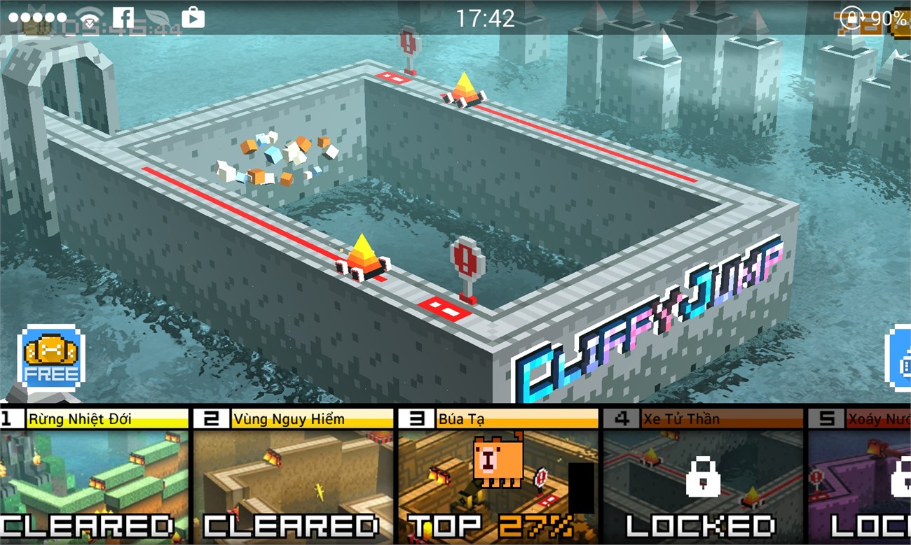 Cliffy Jump: Những con thú thích nhảy