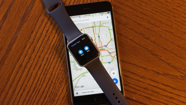 Google cập nhật ứng dụng Google Maps trên Apple Watch