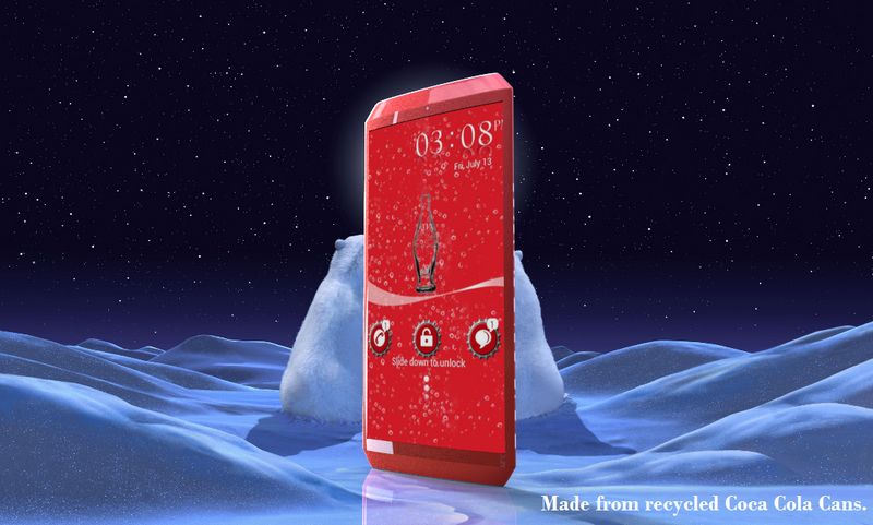 Chiêm ngưỡng mẫu thiết kế smartphone Coca Cola cực tươi mát