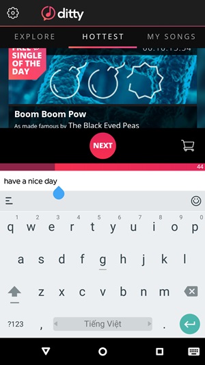 Ditty: Hát những gì bạn nhập