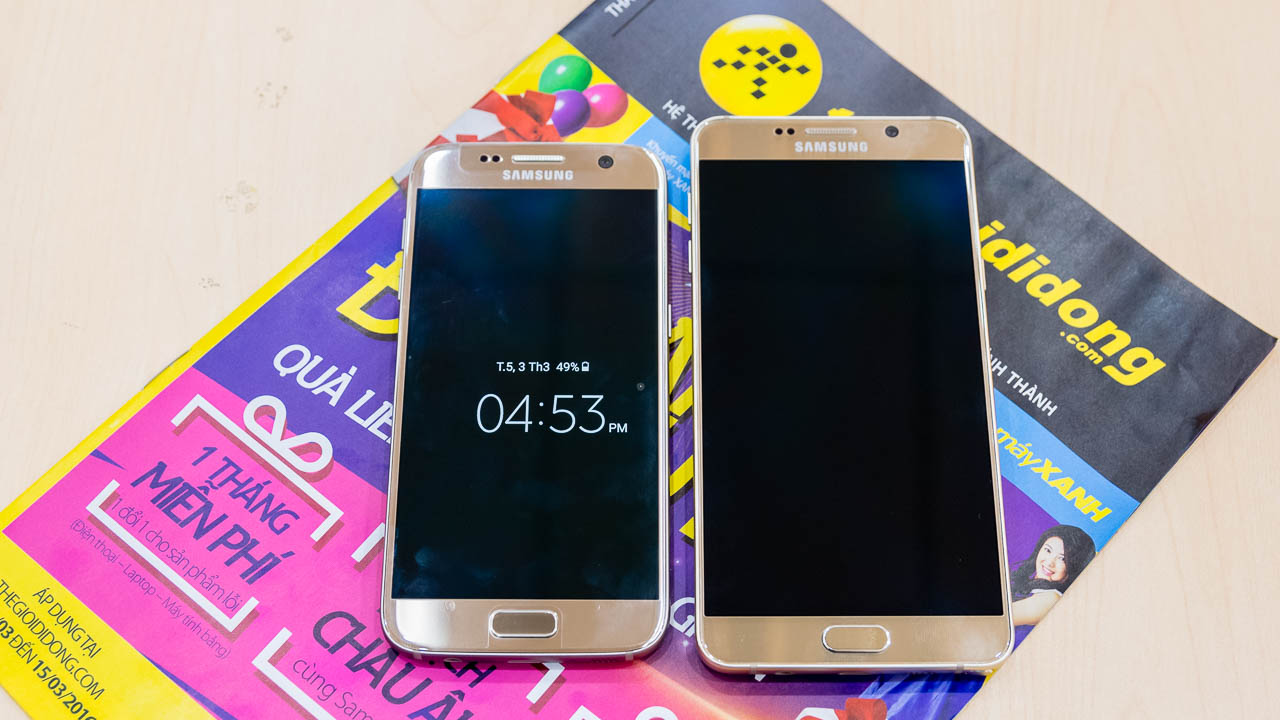 Galaxy S7 và Note 5 vàng đồng sánh đôi, biết chọn máy nào?