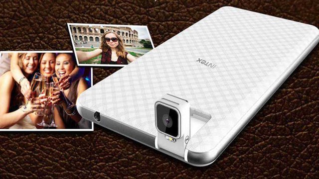 Intex Aqua Twist, smartphone camera xoay giá rẻ