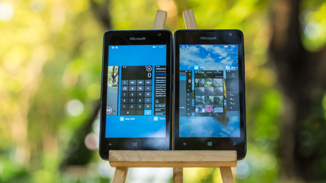 So sánh Windows 10 Moible và Window Phone 8.1 trên Lumia 430
