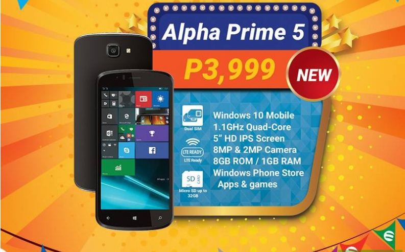 Một smartphone Windows 10 Mobile giá rẻ từ Philippines