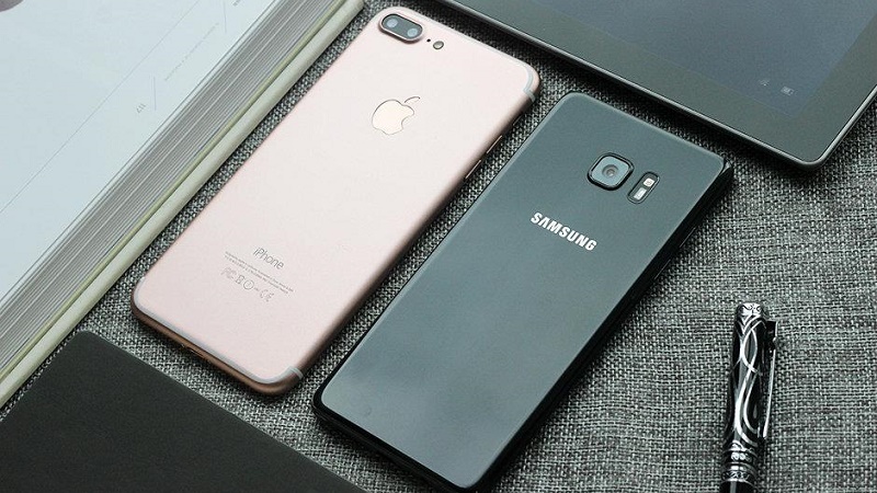 Cận cảnh chi tiết iPhone 7 Plus ngay bên cạnh Galaxy Note 7