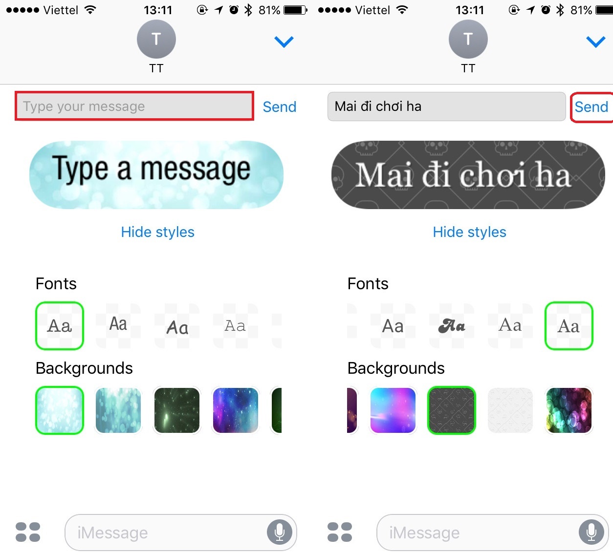 Mẹo trang trí iMessage trở nên độc đáo hơn trên iPhone