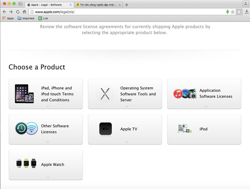 Số hợp đồng phải kí kết khi sử dụng trọn bộ sản phẩm Apple