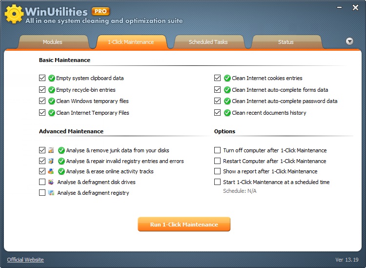 WinUtilities Pro: Phần mềm quản lý máy tính nâng cao