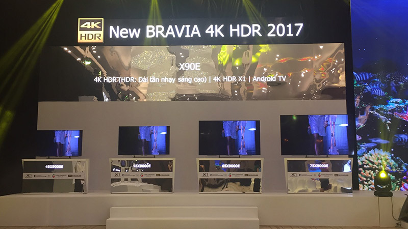 Sony chính thức ra mắt TV Bravia 4K HDR mới 2017 ở Vũng Tàu