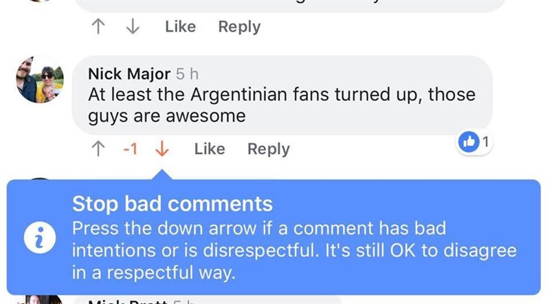 Facebook xuất hiện nút upvote - downvote, dạng Facebook xuất hiện nút upvote - downvote, dạng
