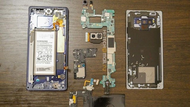 Galaxy Note 9 được iFixit đánh giá là không dễ dàng để sửa
