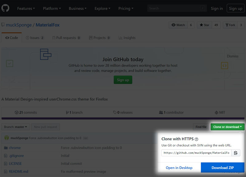 Mẹo mang giao diện Material lên trình duyệt Firefox
