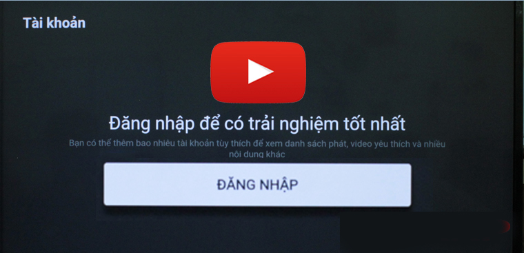 Review cách đăng nhập tài khoản Youtube trên Android tivi Panasonic 2018