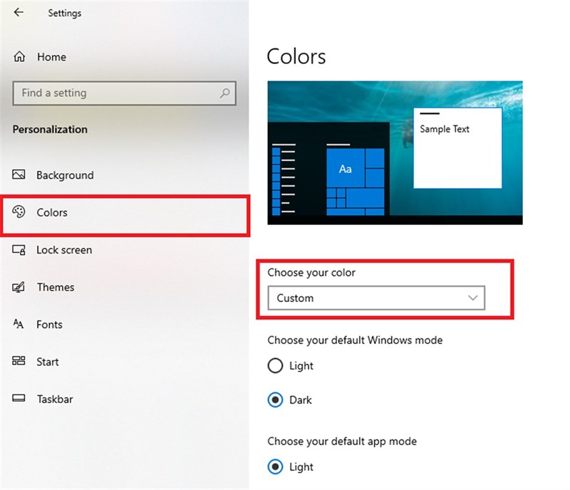 Window 10 bắt mắt với sự kết hợp giữa Dark và Light mode, thử ngay!