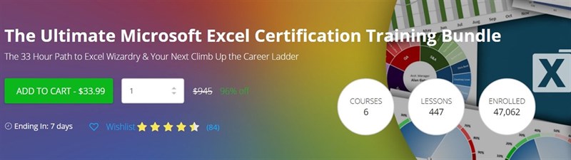 Nhanh tay đăng ký học Microsoft Excel từ Tạp chí PCWorld đang giảm giá