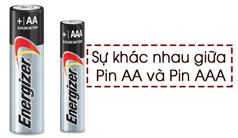 Pin AA và pin AAA khác nhau như thế nào? Cách phân biệt pin AA và AAA