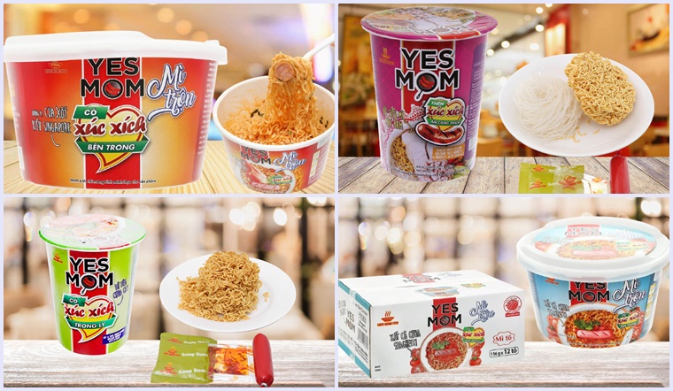 Mì YES MOM có những hương vị nào