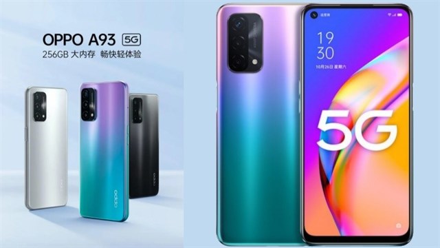 OPPO A93 5G ra mắt: Màn hình 90Hz, pin 5.000mAh, giá phải chăng