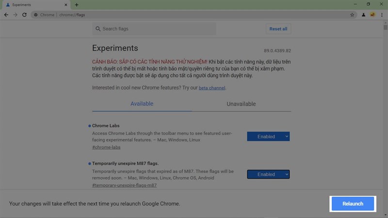 Cách bật Chrome Labs giúp trải nghiệm các tính năng trên Google Chrome