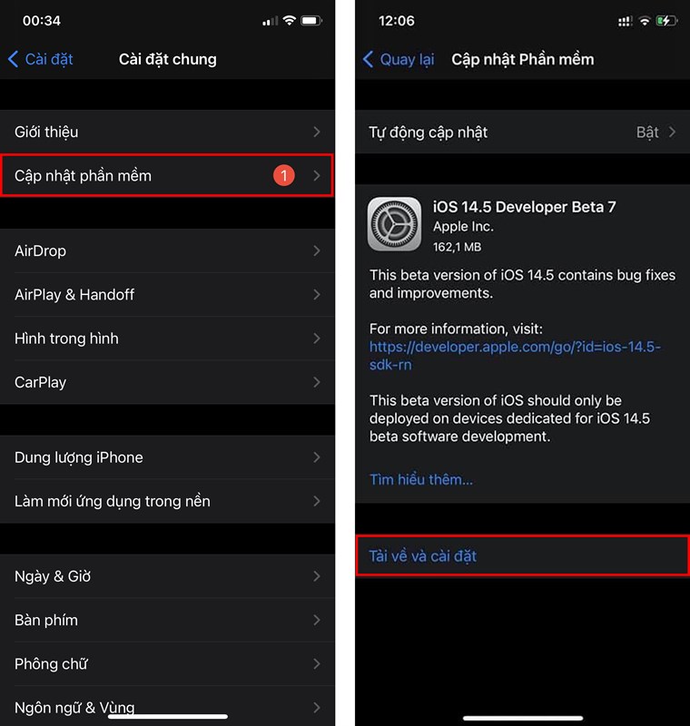 Hướng dẫn cách cập nhật iOS 14.5 Beta 7 với nhiều cải tiến mới mẻ