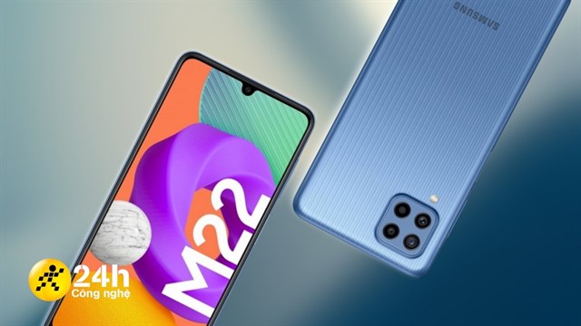 Ảnh render Galaxy M22: Mặt lưng có các đường kẻ dọc, combo 4 camera