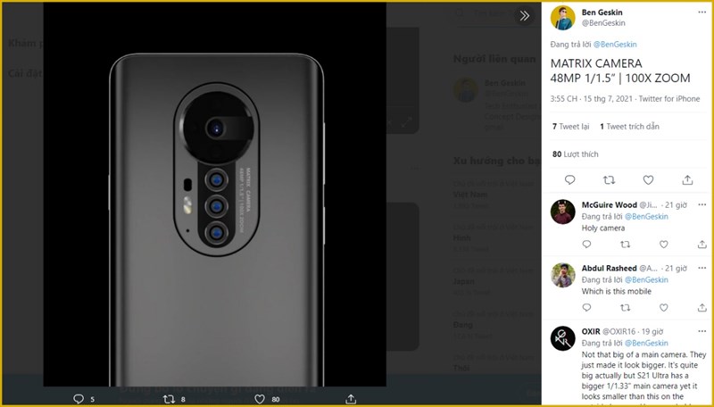 Honor Magic 3 lộ ảnh render và cấu hình: Ấn tượng cụm camera Matrix