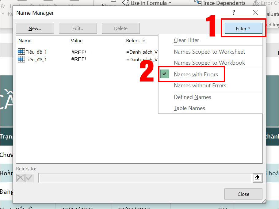 C ch S a L i Name Already Exists Trong Excel n Gi n Nh t