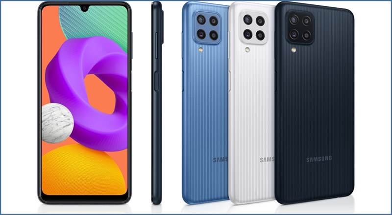 Galaxy M22 ra mắt: Màn hình Super AMOLED 90Hz, chip chơi game, pin lớn